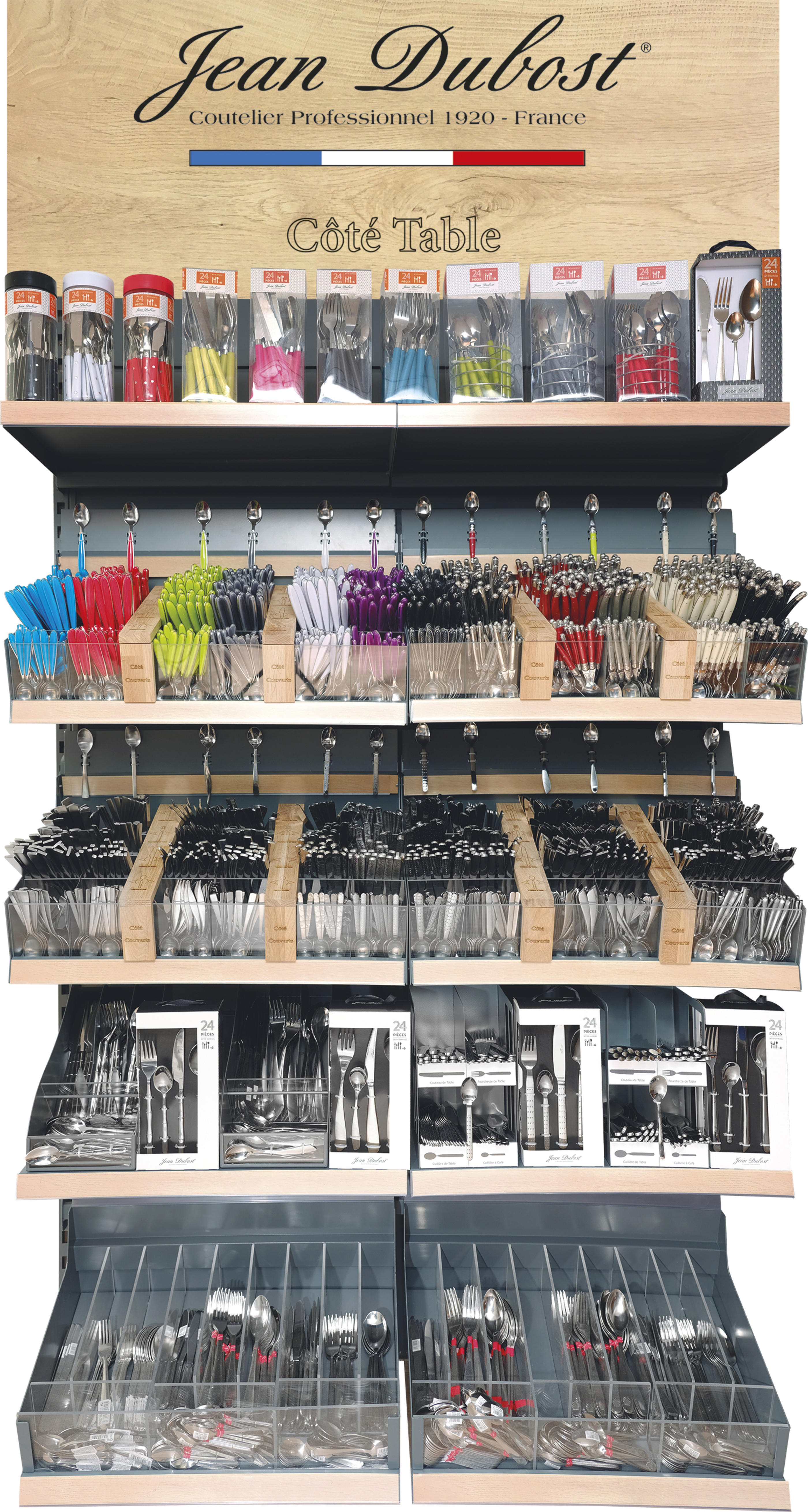 Jean Dubost linéaire couverts de table complet